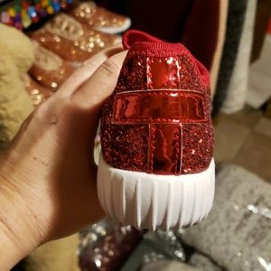 Forever 21 | Shoes | New Womens Red Glitter Sequins Sneakers Shoes Firm ...
